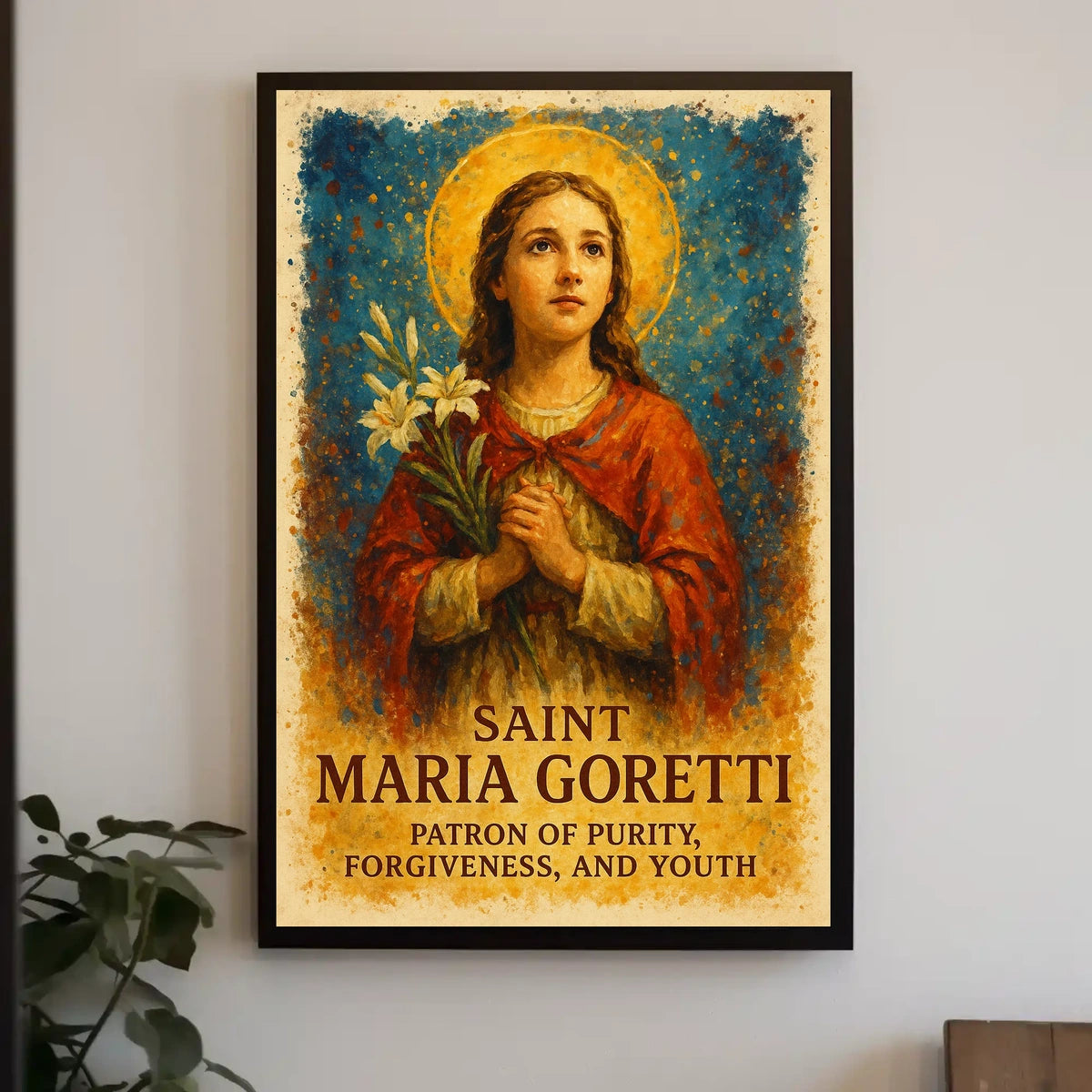 Saint Maria Goretti Patron of Purity Heritage Poster