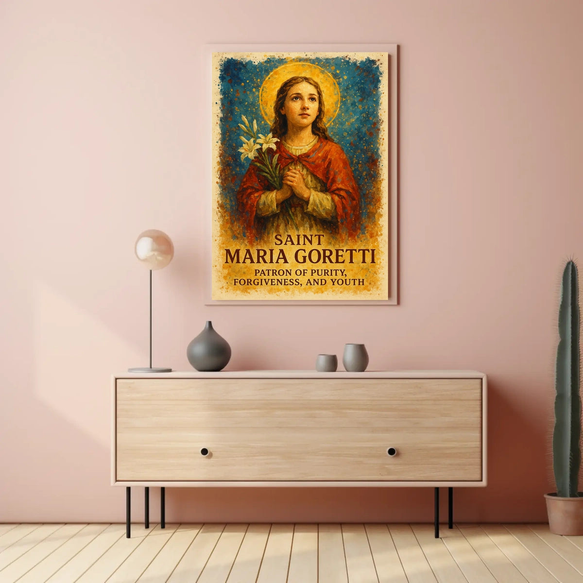 Saint Maria Goretti Patron of Purity Heritage Poster